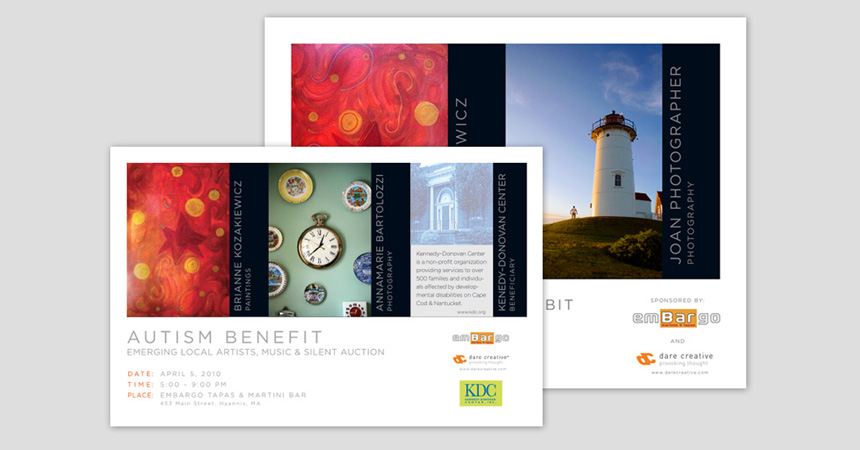 Benefit Invitation & Card Design | Darren Barker